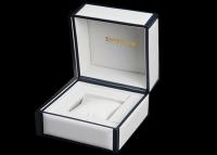 China Custom Luxury Watch Storage Box 135x140x95mm White PU Leather Eco-Friendly Gift Packaging for sale