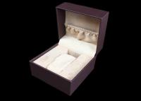 China Recyclable Brown PU Leather Ladies Watch Storage Box Custom Logo Luxury Watch Case for sale