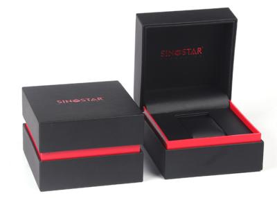 China Custom Logo PU Leather Watch Box for Women Hot Stamping Eco-Friendly 200x150mm for sale