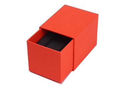 China Custom Red Cardboard Watch Box with Pillow 250gsm Art Paper Gift Packaging for sale