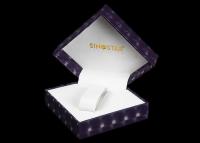 China Custom Luxury Handmade Single Watch Box Purple Durable Presentation Gift 2000pcs MOQ for sale