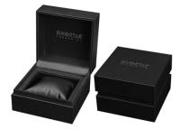 China Custom Black Leather Single Watch Box with Velvet Interior 1000pcs MOQ for sale