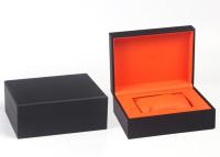 China Rectangle Double Watch Box With Pillow  Faux Leather Surface Custom Packaing for sale
