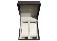 China Custom Brown Paper Wrapped Single Watch Gift Box with Velvet Interior 1000 PCS MOQ for sale