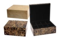 China 8 Slots Watch Storage Box UV Coating / Embossed Logol Environmentally Friendly for sale