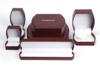 China Custom Logo Leather Jewelry Organizer Box Waterproof 200gsm Artpaper Gift Packaging for sale