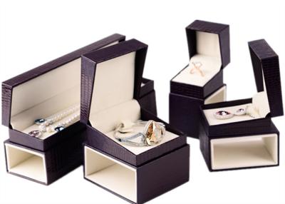 China Custom Luxury Leather Jewelry Box with Velvet Interior 15x15x5 cm Durable Gift Packaging for sale