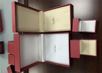 China Custom Luxury Handmade Paper Velvet Plastic Jewelry Box with Logo 157gsm 250gsm for sale