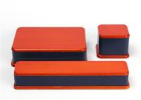 China Custom Red Black Plastic Jewelry Box Recyclable Dustproof Offset Printing 1000pcs MOQ for sale