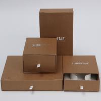 China Custom Recyclable Kraft Paper Jewelry Box Set 180x180x35mm Eco Friendly Gift Packaging for sale