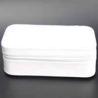 China White PU Leather Watch Storage Box with Velvet Lining Customizable Size for Men Women for sale