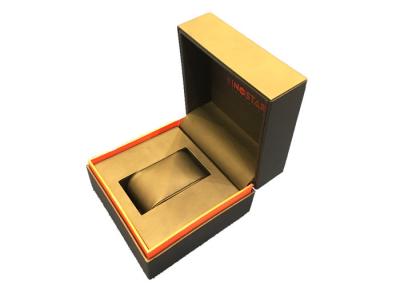 China Single Twist Black Plastic Watch Box High Glossy Durable Presentation Gift for sale