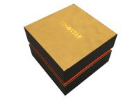 China Single Twist Black Plastic Watch Box High Glossy Durable Presentation Gift for sale
