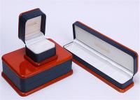 China Custom Wooden Jewelry Box with PU Leather Velvet Lining for Gift Display 30x20x10cm for sale