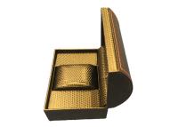 China Custom Logo Plastic PU Leather Watch Box with Pillow Hot Stamping 1 Slot for sale