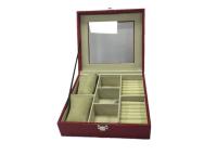 China Custom Luxury Wooden Jewelry Box with Glass Top Vintage Printed Recyclable 7-10 Day Sample for sale
