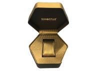 China Custom Luxury Watch Packaging Box Black PU Texture Velvet Empty Gift Boxes 1000pcs MOQ for sale