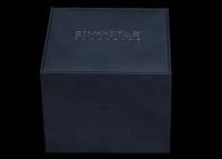 China Custom Square Watch Presentation Box Plastic Dark Blue Paper Gift Box 50 Pcs Per Carton for sale