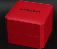 China Custom Twist Display Plastic Watch Box Square White Velvet Inside High Grade 1000pcs MOQ for sale