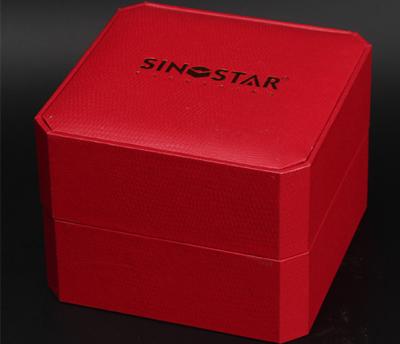 China Custom Twist Display Plastic Watch Box Square White Velvet Inside High Grade 1000pcs MOQ for sale