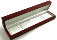 China Custom PU Leather Covered Wooden Jewelry Box Rectangle Eco Friendly 7-10 Day Sample for sale