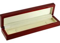 China Custom PU Leather Covered Wooden Jewelry Box Rectangle Eco Friendly 7-10 Day Sample for sale