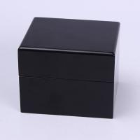 China High Gloss Black Wooden Watch Box 9mm MDF Eco Friendly Custom Logo for sale