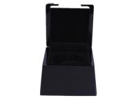 China Custom Black Wooden Watch Box with Metal Logo for Gift Presentation 1000pcs MOQ for sale