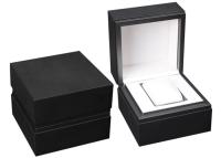 China Custom Luxury PU Leather Wooden Watch Box Dustproof Eco-Friendly with Metal Frame 1000pcs MOQ for sale