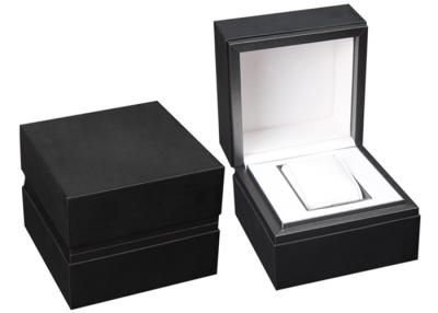 China Custom Luxury PU Leather Wooden Watch Box Dustproof Eco-Friendly with Metal Frame 1000pcs MOQ for sale
