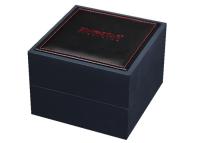 China Custom Plastic PU Bracelet Presentation Box with White Velvet Inner for Watch Gift for sale