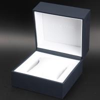 China Custom Plastic PU Bracelet Presentation Box with White Velvet Inner for Watch Gift for sale