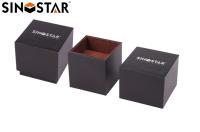 China Black MDF Single Watch Box with Pillow Screen Printing Recyclable 1000pcs MOQ for sale