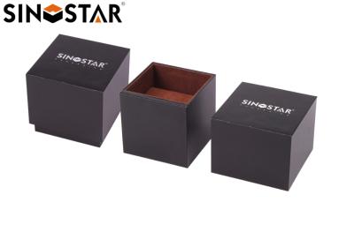 China Black MDF Single Watch Box with Pillow Screen Printing Recyclable 1000pcs MOQ for sale