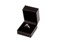 China Custom Printed Paper Ring Box Luxury Square Jewelry Storage Box Eco Friendly 1000pcs MOQ for sale