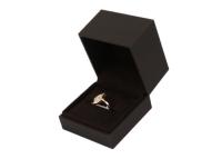 China Custom Printed Paper Ring Box Luxury Square Jewelry Storage Box Eco Friendly 1000pcs MOQ for sale