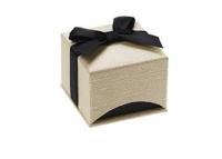 China Custom Paper Jewelry Box with Velvet Insert for Earring Ring Packaging for sale