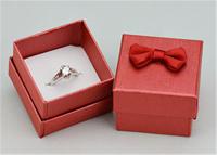 China Custom Heart Shaped Jewelry Box Ring Case Travel Organizer MDF Velvet 8x8cm for sale