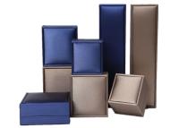 China Custom PU Leather Jewelry Necklace Storage Box with Suede Velvet Insert 12pcs per Carton for sale