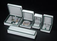 China Custom Logo Plastic PU Leather Jewelry Box 157gsm Artpaper Gift Packaging for Watch for sale