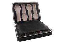 China Custom Luxury Watch Case 8 Slots Leather Storage Box Recyclable Handmade Gift Packaging for sale