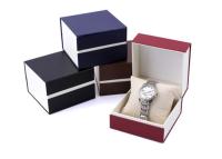 China Luxury Paper Watch Box with Pillow Offset Printing Eco-Friendly Custom Logo 1000pcs MOQ for sale
