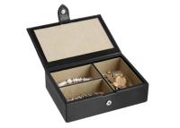 China Custom Luxury Leather Jewelry Box Cardboard PU Leather Velvet 200gsm Hot Stamping Logo for sale