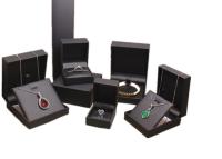 China Custom Black Leather Jewelry Box 1000pcs MOQ Luxury Travel Case with Velvet Insert for sale