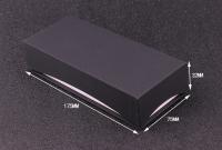 China Custom Luxury Paper Watch Box Black Personalized Mens Watch Packaging 157gsm Art Paper for sale