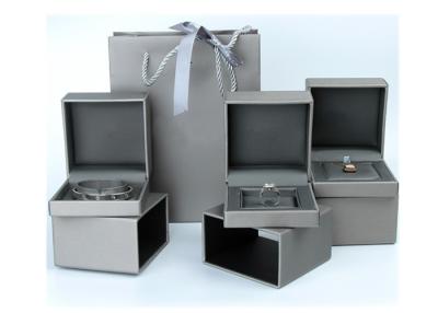 China Custom Logo Leather Jewelry Box Gift Packaging PU Leather Velvet 1000pcs MOQ for sale