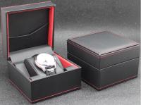 China Eco - Friendly Plastic Watch Box PU Leather Outside Waterproof Environmentally Friendly for sale