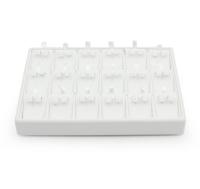 China Custom White PU Faux Leather Jewelry Display Pendant Trays Eco-Friendly 200gsm for sale