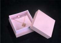 China Custom Paper Jewelry Box 10x10x5.5 cm for Bracelet Brooch Packaging with Flocking Insert for sale