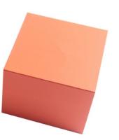 China Cardboard Single Watch Box Packaging Orange Surface Glossy Laminated Custom Logo for sale
